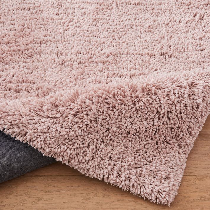 Classic Shag Performance Rug - Blush | Pottery Barn Teen