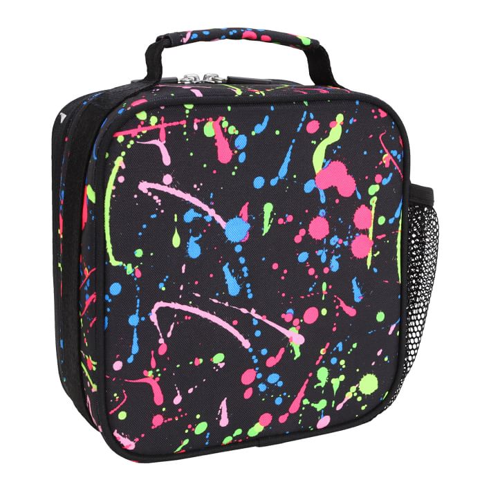 Gear-Up Splatter Black Lunch Box | Pottery Barn Teen