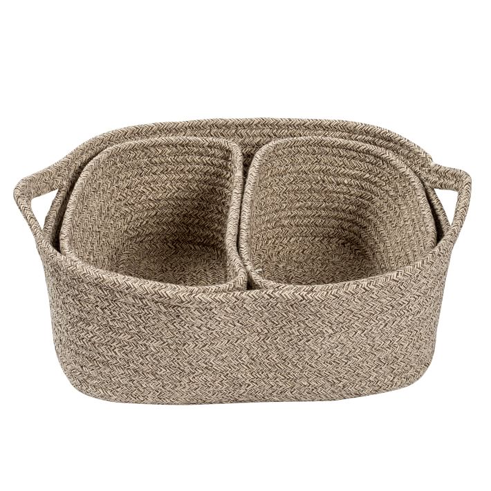 Nested Texture Baskets, Set of 3 | Pottery Barn Teen