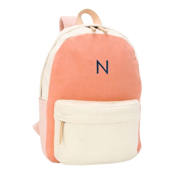 Coral Colorblock Everyday Denim Backpack | Pottery Barn Teen