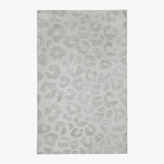 Leopard Performance Rug - Blue | Pottery Barn Teen