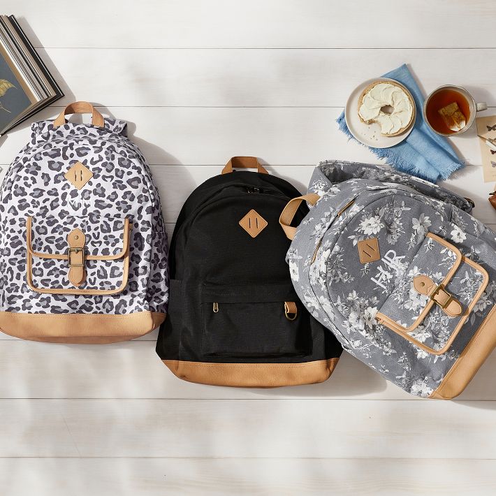 Northfield Black/White Leopard Backpack & Cold Pack Lunch Bundle ...