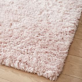 Ultra Plush Shag Wool Rug - Blush | Pottery Barn Teen