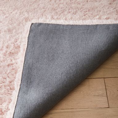 Ultra Plush Shag Wool Rug - Blush | Pottery Barn Teen