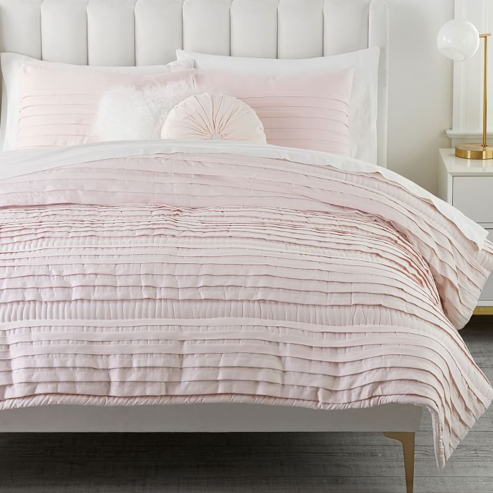 Pretty Pleats Twin XL Quilt | Pottery Barn Teen