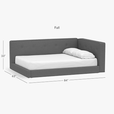 Cushy Lounge Platform Corner Upholstered Bed | Teen Bed | Pottery Barn Teen