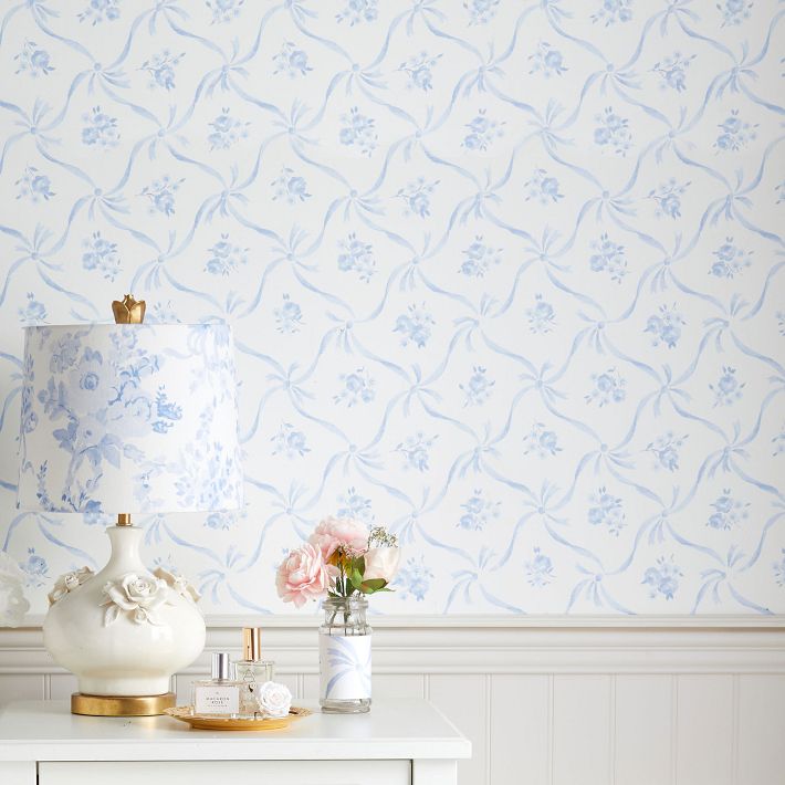 LoveShackFancy Blue Wallpaper | Pottery Barn Teen
