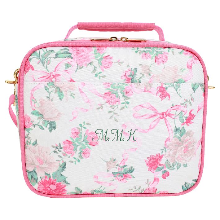 LoveShackFancy Pink Floral Ribbon Gear-Up Cold Pack Lunch Box | Pottery ...
