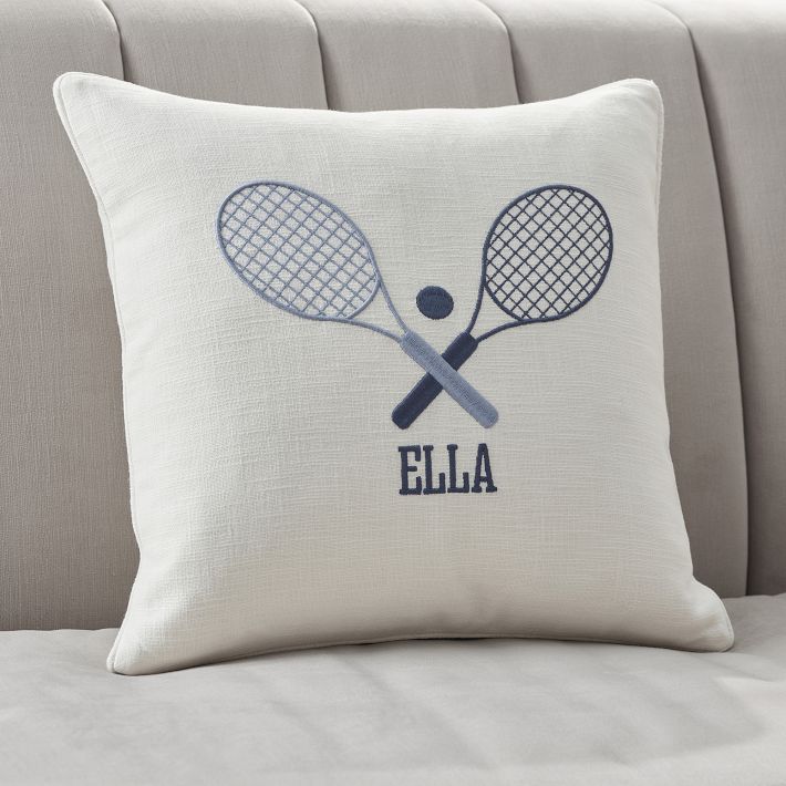 Tennis Monogram Pillow | Pottery Barn Teen