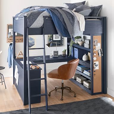 Sleep & Study® Loft Bed | Pottery Barn Teen