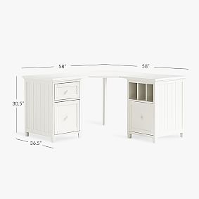 Beadboard Smart™ Corner Desk | Pottery Barn Teen
