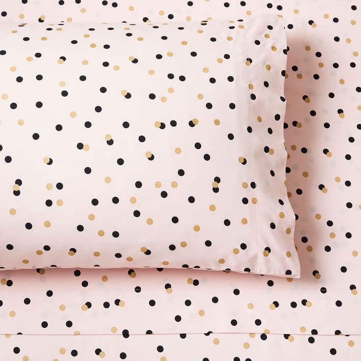 Metallic Dot Performance Microfiber Sheet Set | Pottery Barn Teen