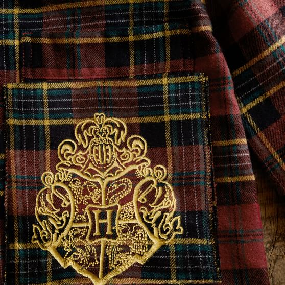 Harry Potter™ Hogwarts™ Plaid Organic Pajama Set | Pottery Barn Teen