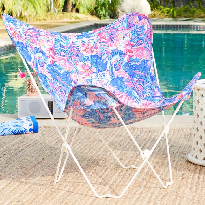 Lilly Pulitzer Slathouse Soiree Indoor/Outdoor Butterfly Chair ...