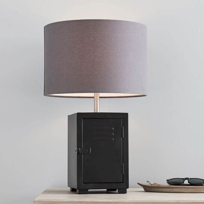 Locker Storage Table Lamp | Pottery Barn Teen