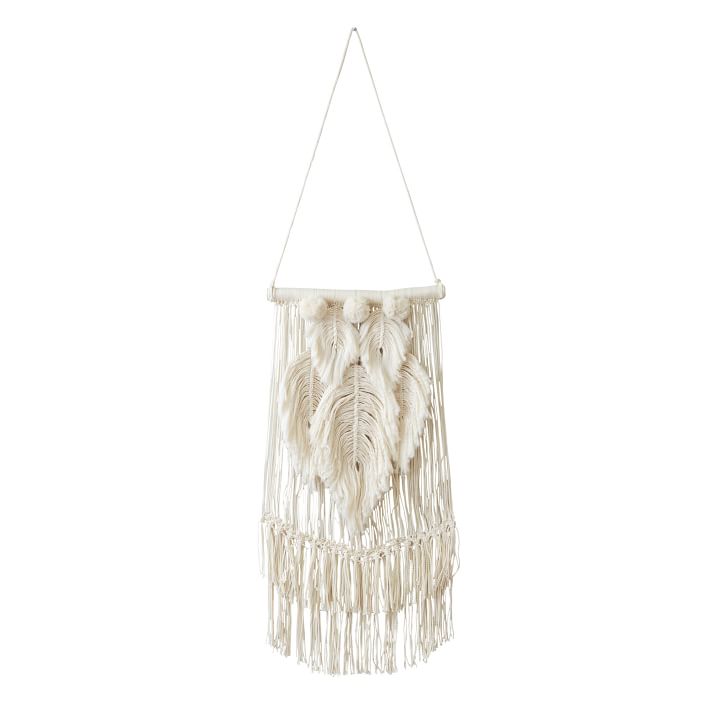 Feather And Fringe Wall Hanging | Pottery Barn Teen