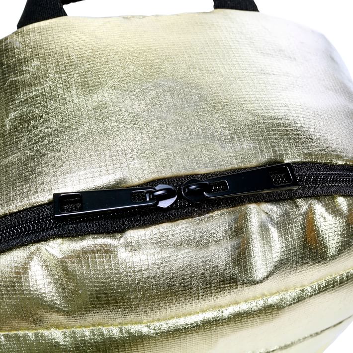 Metallic Puffer Gold Backpack | Pottery Barn Teen