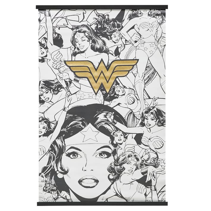 Wonder Woman™ Wall Murals | Pottery Barn Teen