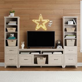 Hampton Media Storage Tower Set | Pottery Barn Teen