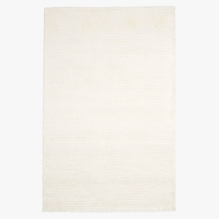 Ribbed Wool Rug - Slate Blue | Pottery Barn Teen
