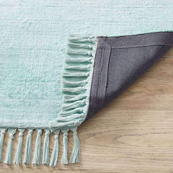 Ombre Tassel Performance Rug - Pool | Pottery Barn Teen