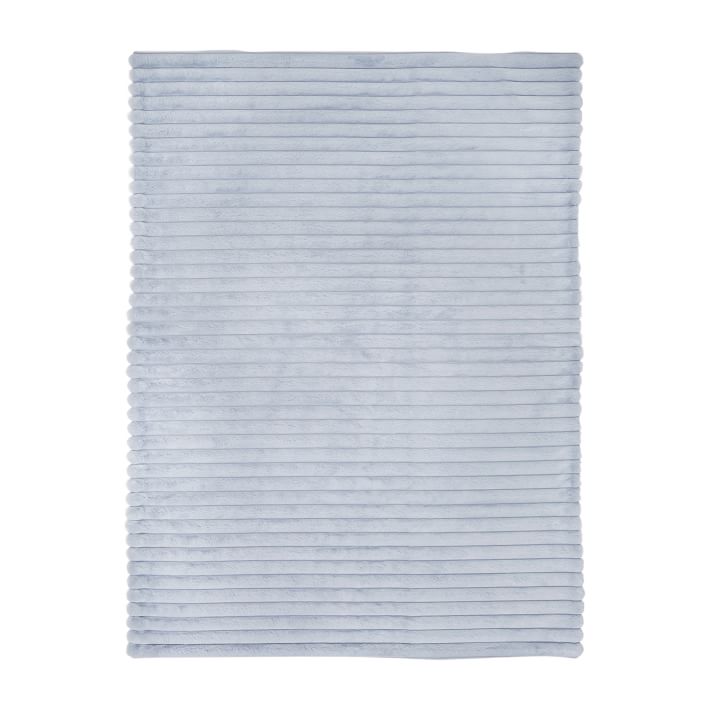 Channel Recycled Faux-Fur Throw Blanket | Pottery Barn Teen