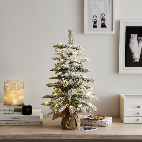 Flocked Tree | Pottery Barn Teen