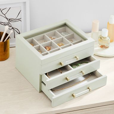 Elle Lacquer Jewelry Display Box | Jewelry Storage | Pottery Barn Teen