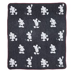 Disney Mickey Mouse Jaquard Throw Blanket | Pottery Barn Teen