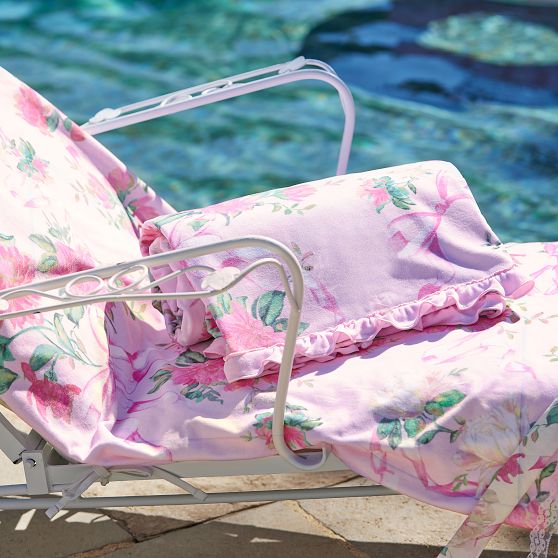 LoveShackFancy Garden Damask Beach Towel | Pottery Barn Teen