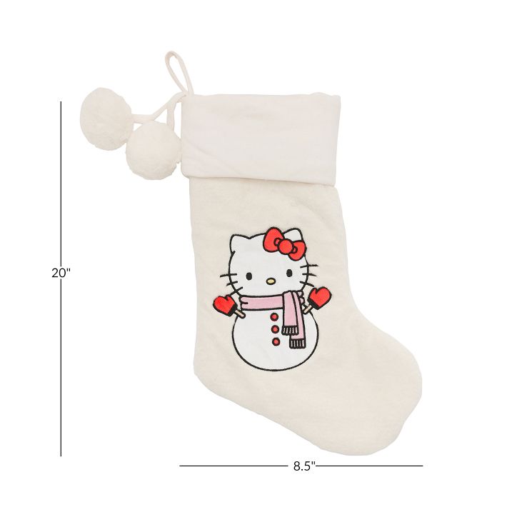 Hello Kitty® Snowman Stocking | Pottery Barn Teen