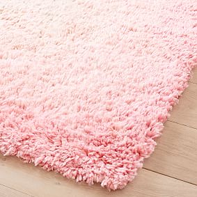 Ombre Performance Shag Rug - Blush | Pottery Barn Teen