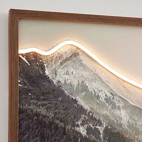 Mountain Art LED Wall Light | Pottery Barn Teen