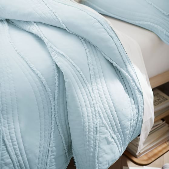 Textured Waves Microfiber Quilt | Pottery Barn Teen