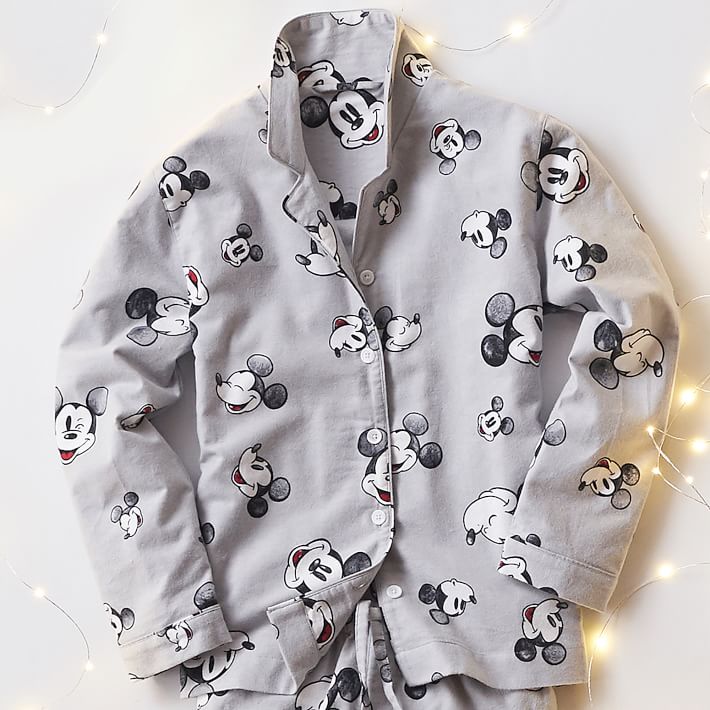 Disney Mickey Mouse Flannel Pajama Set | Pottery Barn Teen