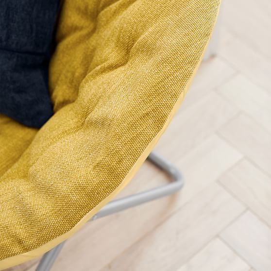 west elm x pbt Basket Slub Dark Horseradish Hang-A-Round Chair ...