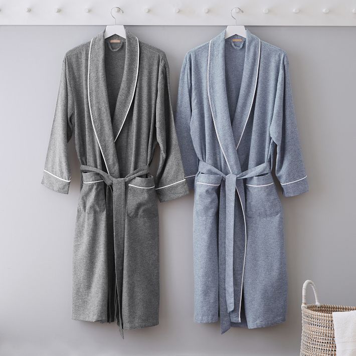 Solid Organic Flannel Robe | Pottery Barn Teen
