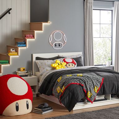 Super Mario™ Super Mushroom Bean Bag Chair | Pottery Barn Teen