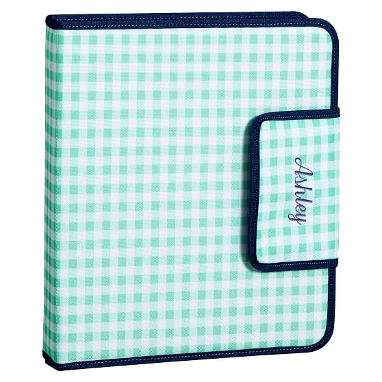 Pool Gingham Binder For School | Pottery Barn Teen
