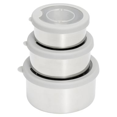 Stainless Steel Nesting Trio Lunch Containers | Pottery Barn Teen