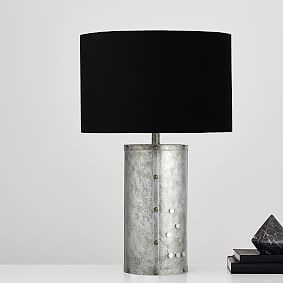 Galvanized Magnetic Table Lamp | Teen Lamp | Pottery Barn Teen