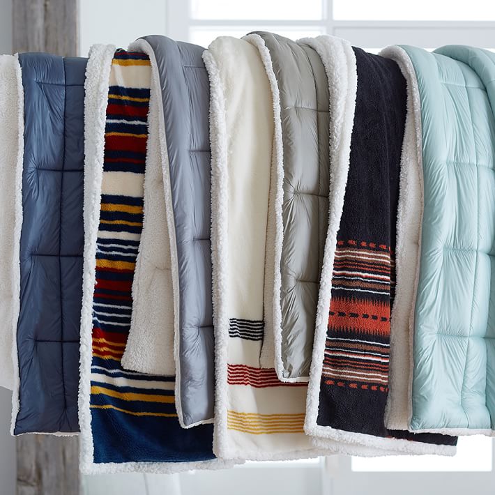 Polar Puff Boy's Throw Blanket | Pottery Barn Teen