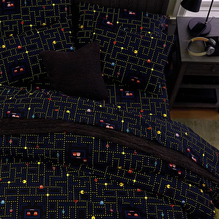 PAC-MAN™ Glow-in-the-Dark Duvet Cover | Pottery Barn Teen