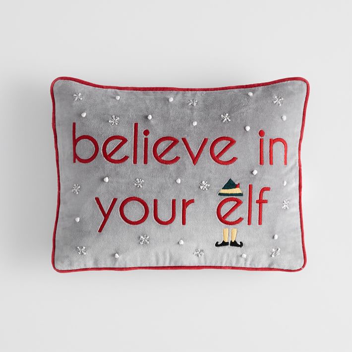Believe In Your Elf Pillow Cover | Pottery Barn Teen