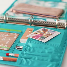 Pool Tie-Dye Binder For School | Pottery Barn Teen