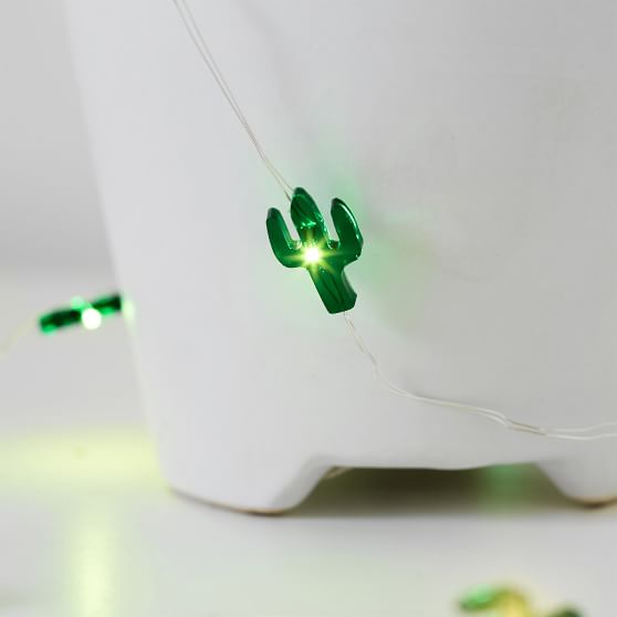 Cactus String Lights For Bedroom | Pottery Barn Teen