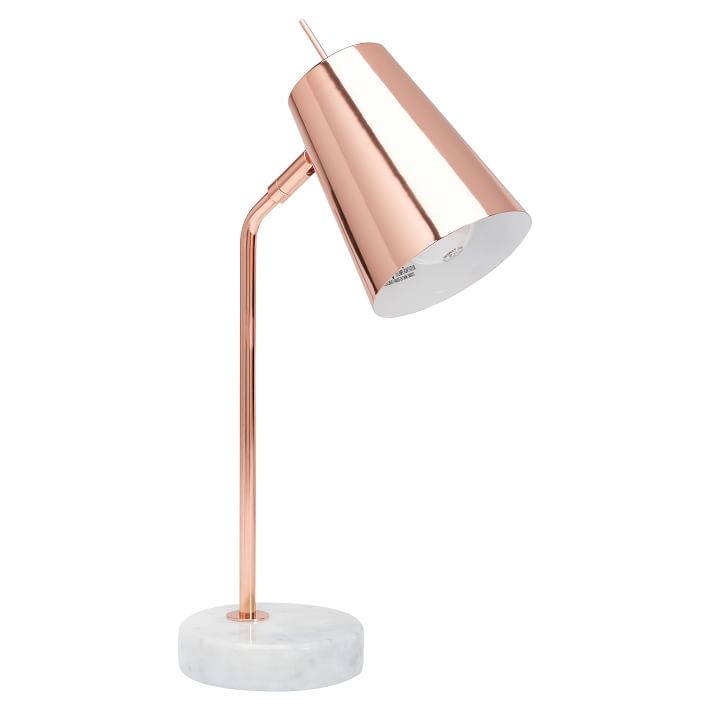 Isabella Rose Taylor Rose Gold Task Lamp | Teen Lamp | Pottery Barn Teen