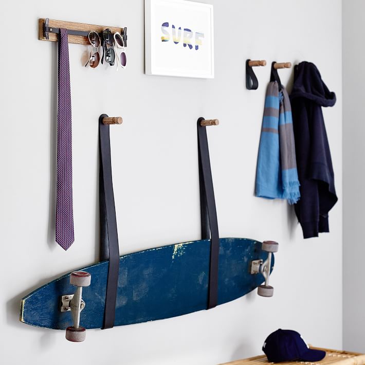 Leather Wall Accessories Holder | Pottery Barn Teen