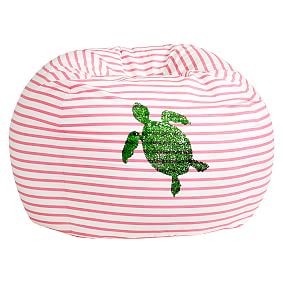 Sea Turtle Sea Breeze Stripe Bean Bag Chair | Pottery Barn Teen