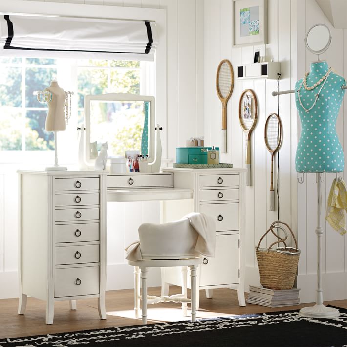 Chic Vanity Table | Teen Vanity Sets | Pottery Barn Teen